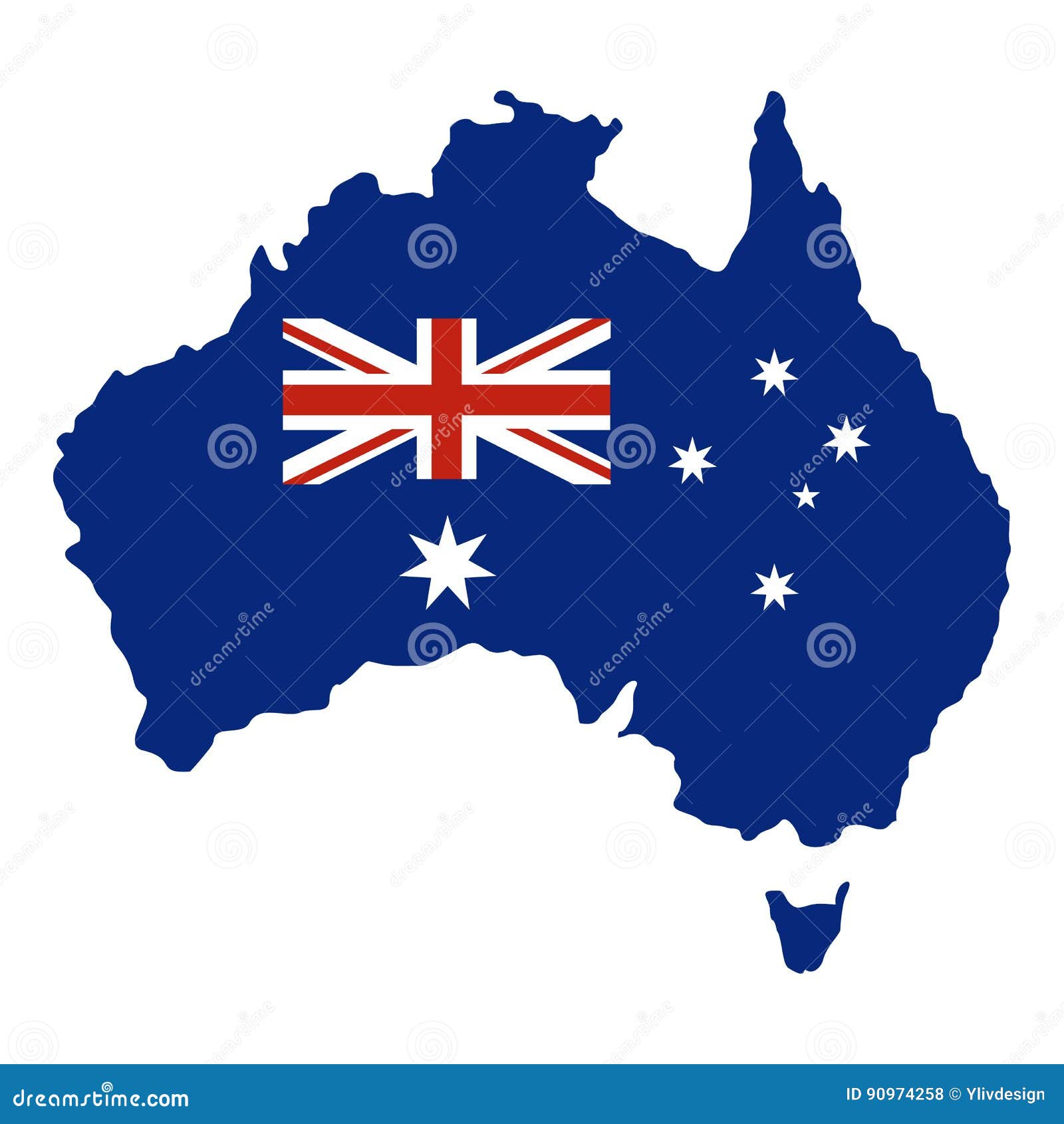 Australia icon isolated stock vector. Illustration of logo - 90974258