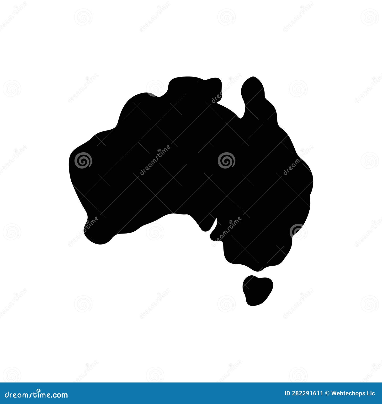 Black Solid Icon for Australia, Map and Border Stock Illustration ...