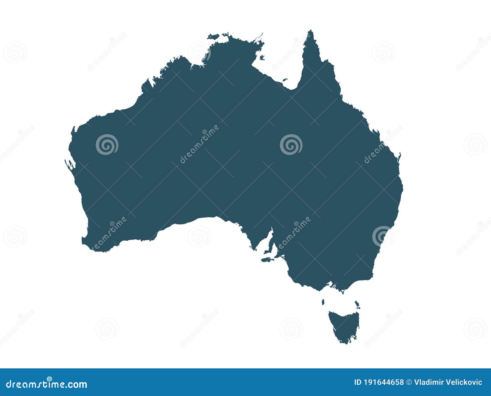 Australia Map - the Commonwealth of Australia Stock Vector ...