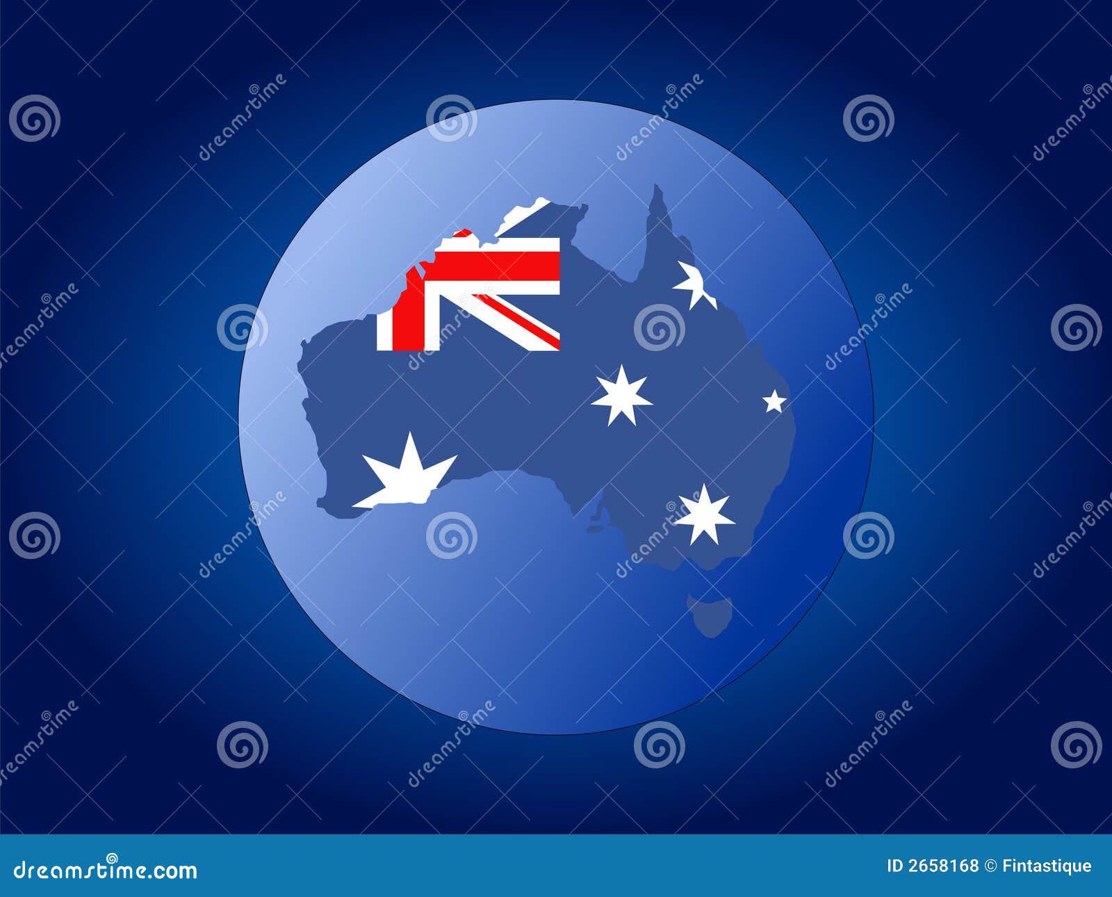 Australia map flag sphere stock vector. Illustration of symbol - 2658168