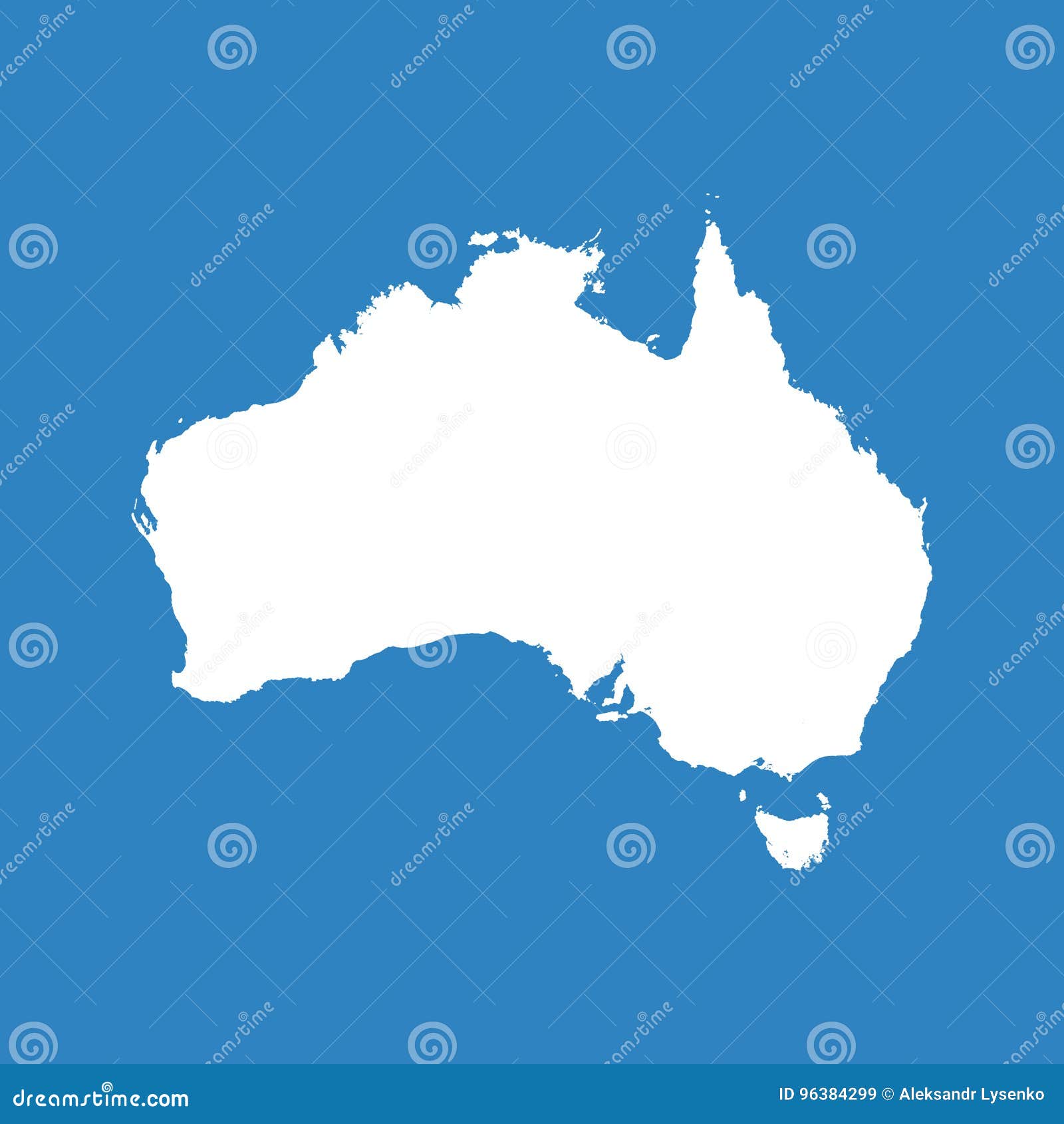 Australia map. Flat vector stock vector. Illustration of sydney - 96384299