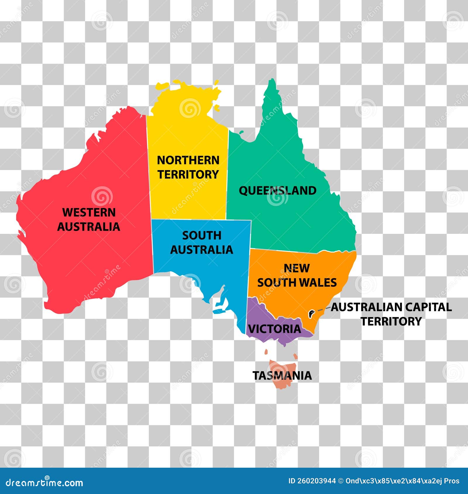 Australia Map Icon, Geography Blank Concept, Isolated Graphic ...