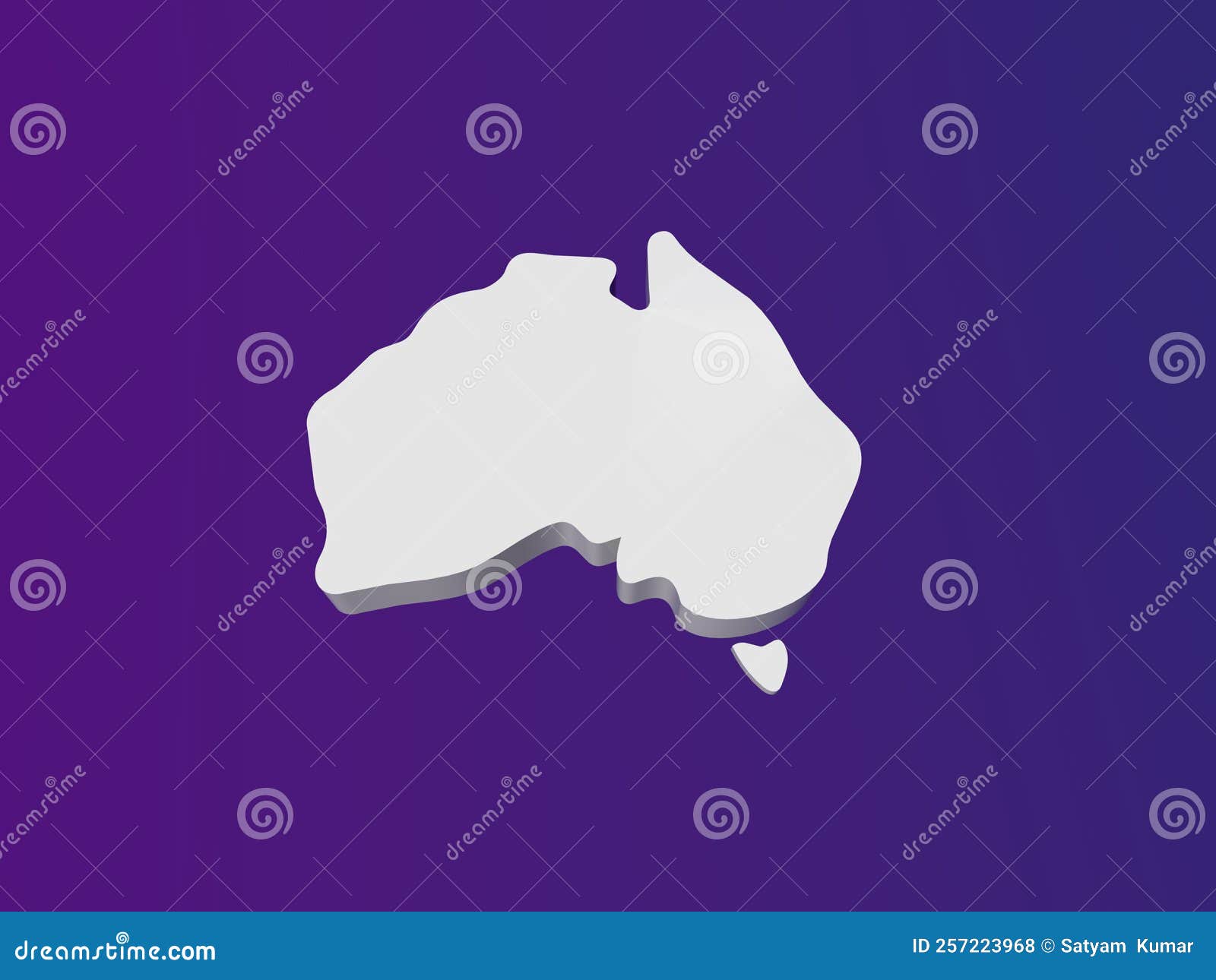 Australia Map Logo 3D Rendering Illustration Low Poly 3d Render ...