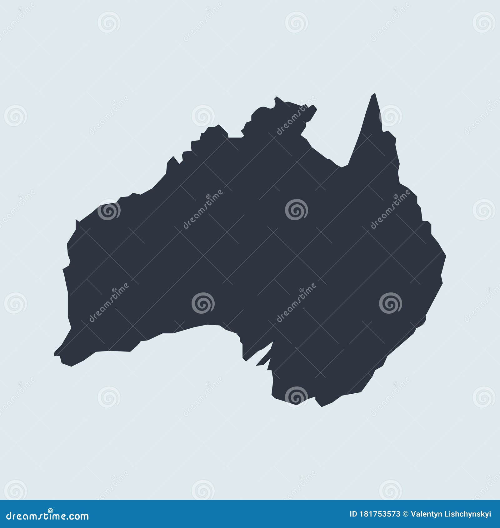 Australia Map Logo Icon. Vector Simple Symbol in Flat Style Stock ...