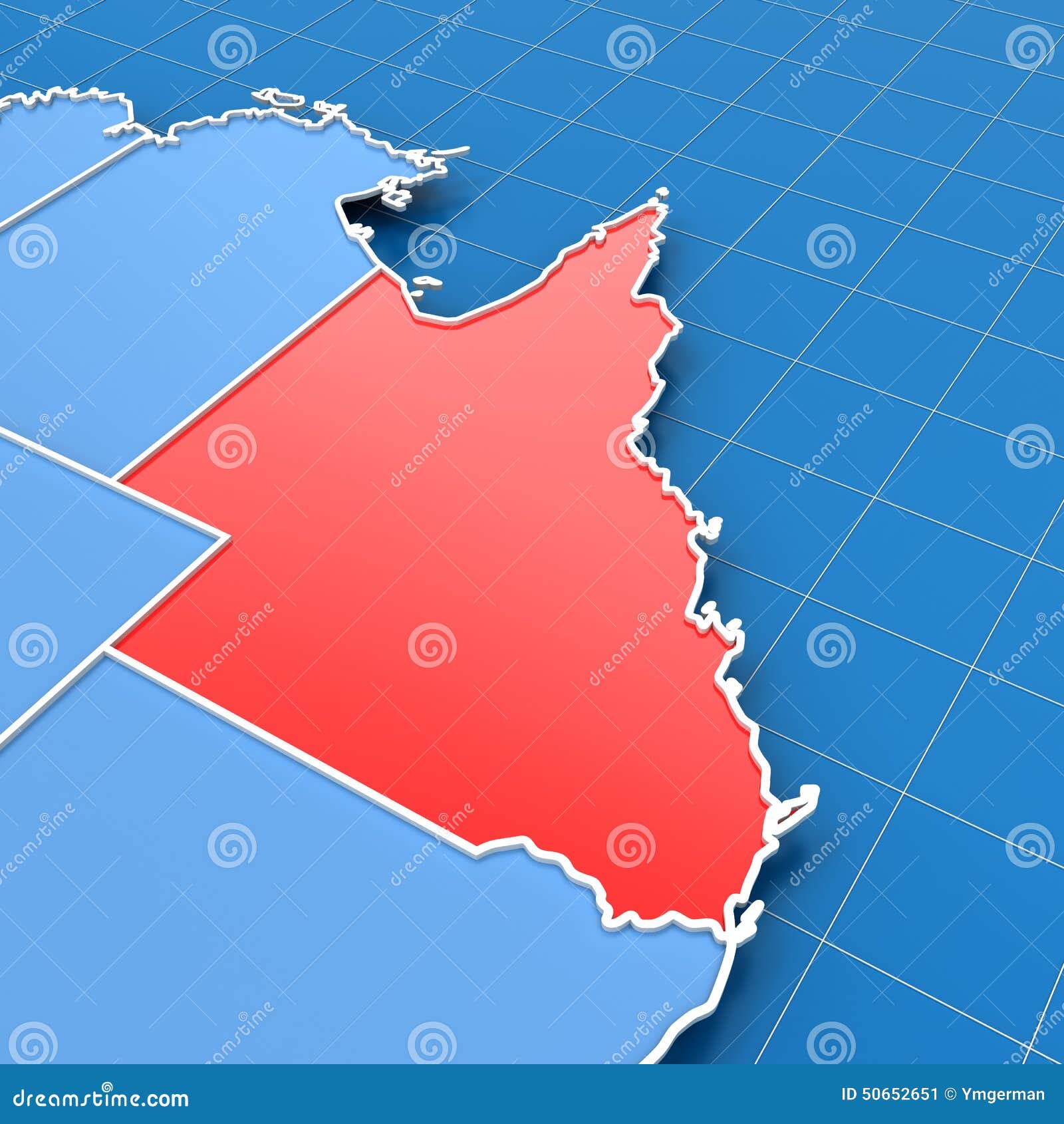 Map Of Queensland Cartoon Vector | CartoonDealer.com #92461259