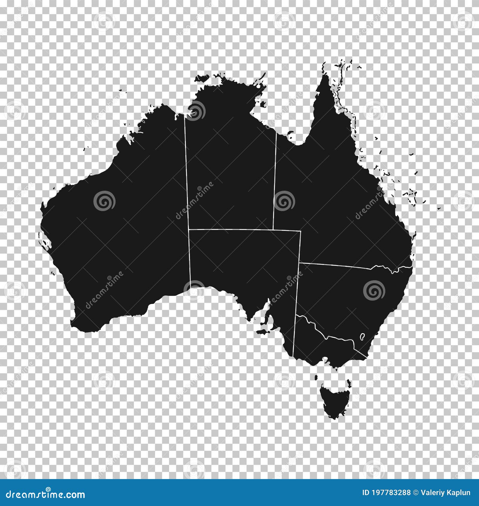 Australia Map On Png Or Transparent Background,Symbols Of Australia ...