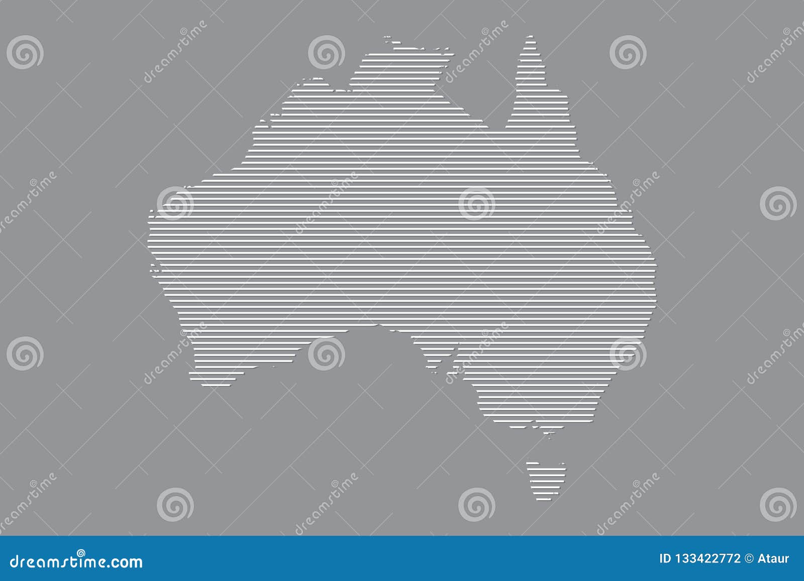Australia Map Vector Using White Straight Lines Pattern on Black ...