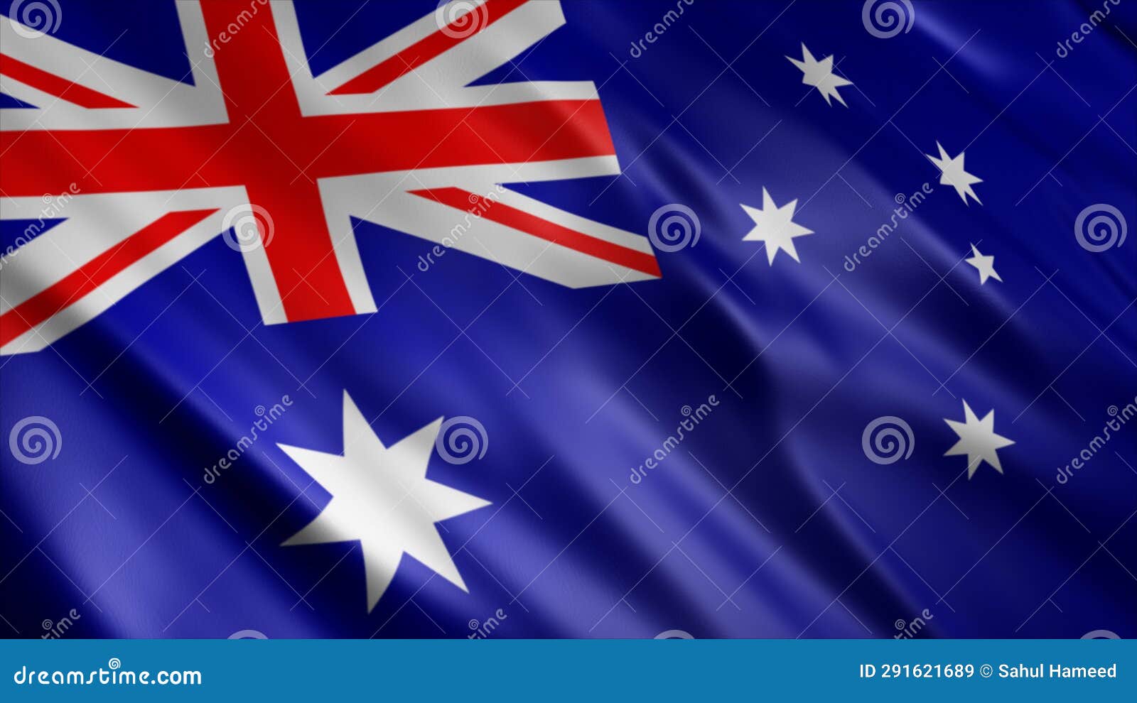 Australia National Flag stock illustration. Illustration of documentary ...