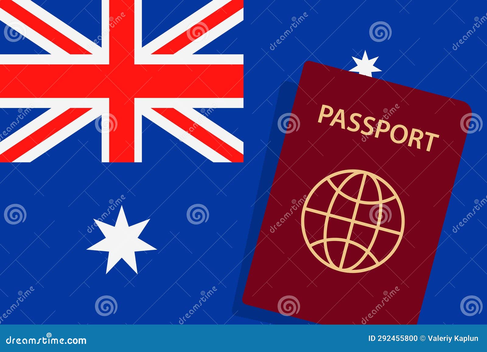 Australia Passport Stamp. Visa Stamp For Travel. Sydney International ...