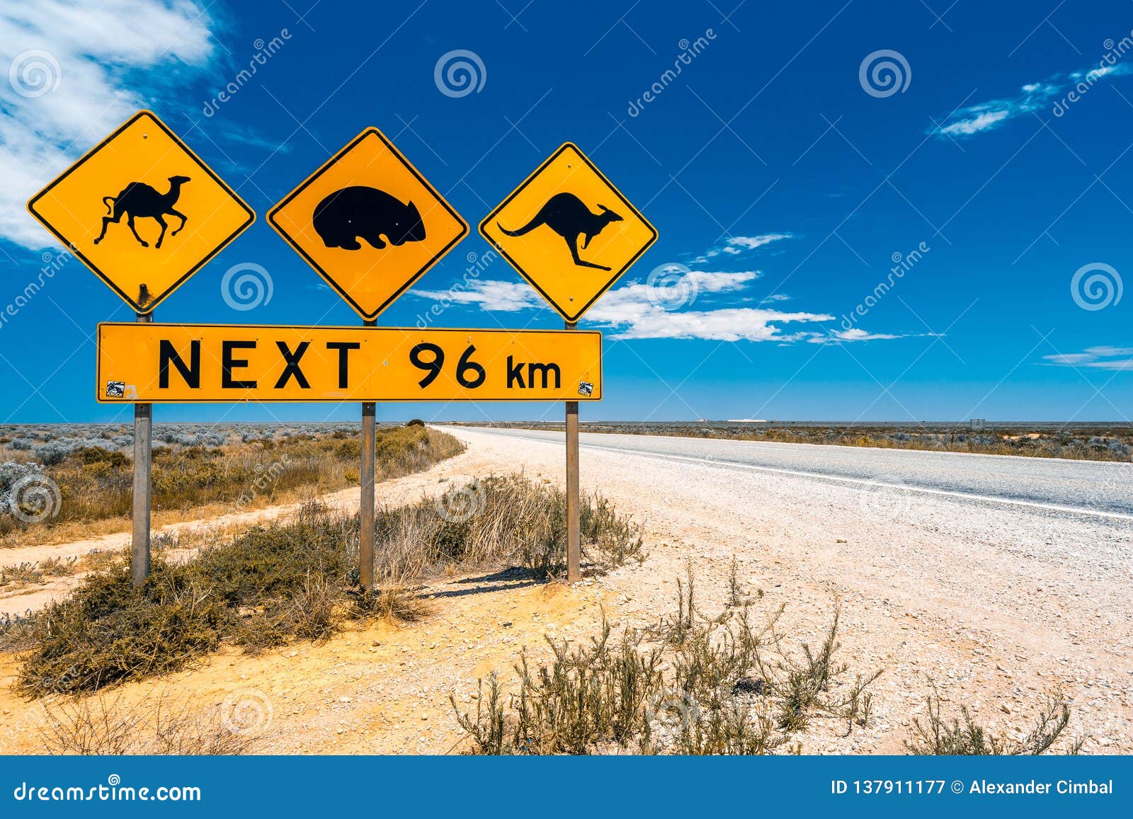 Australia road signs stock image. Image of orange, plain - 137911177