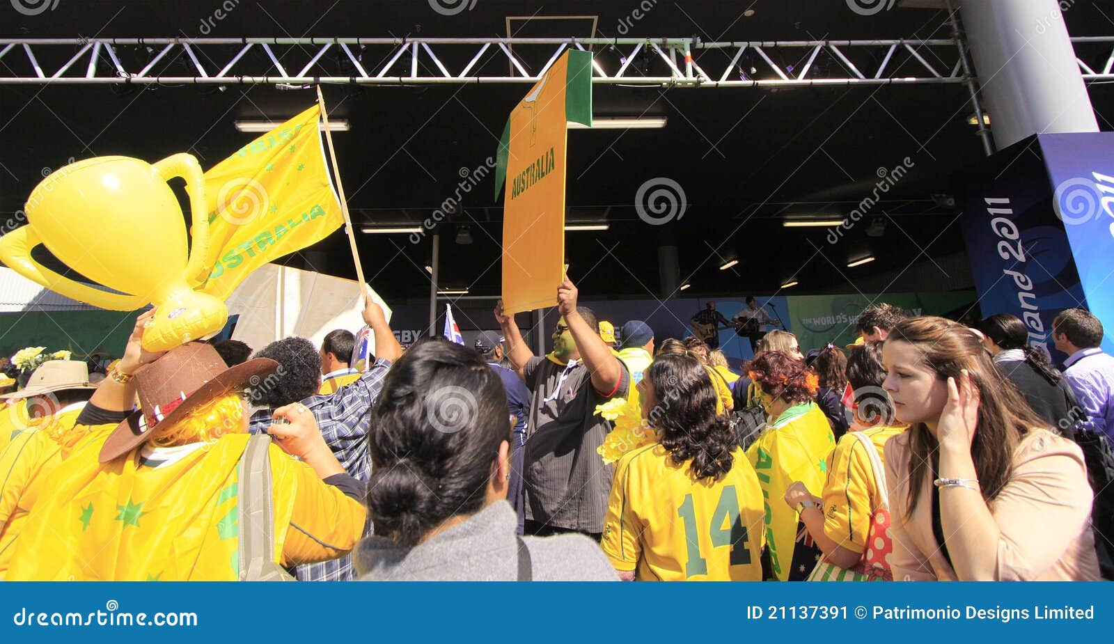 Australia Rugby Rugby World Cup 2011 Supporters Editorial Photo - Image ...