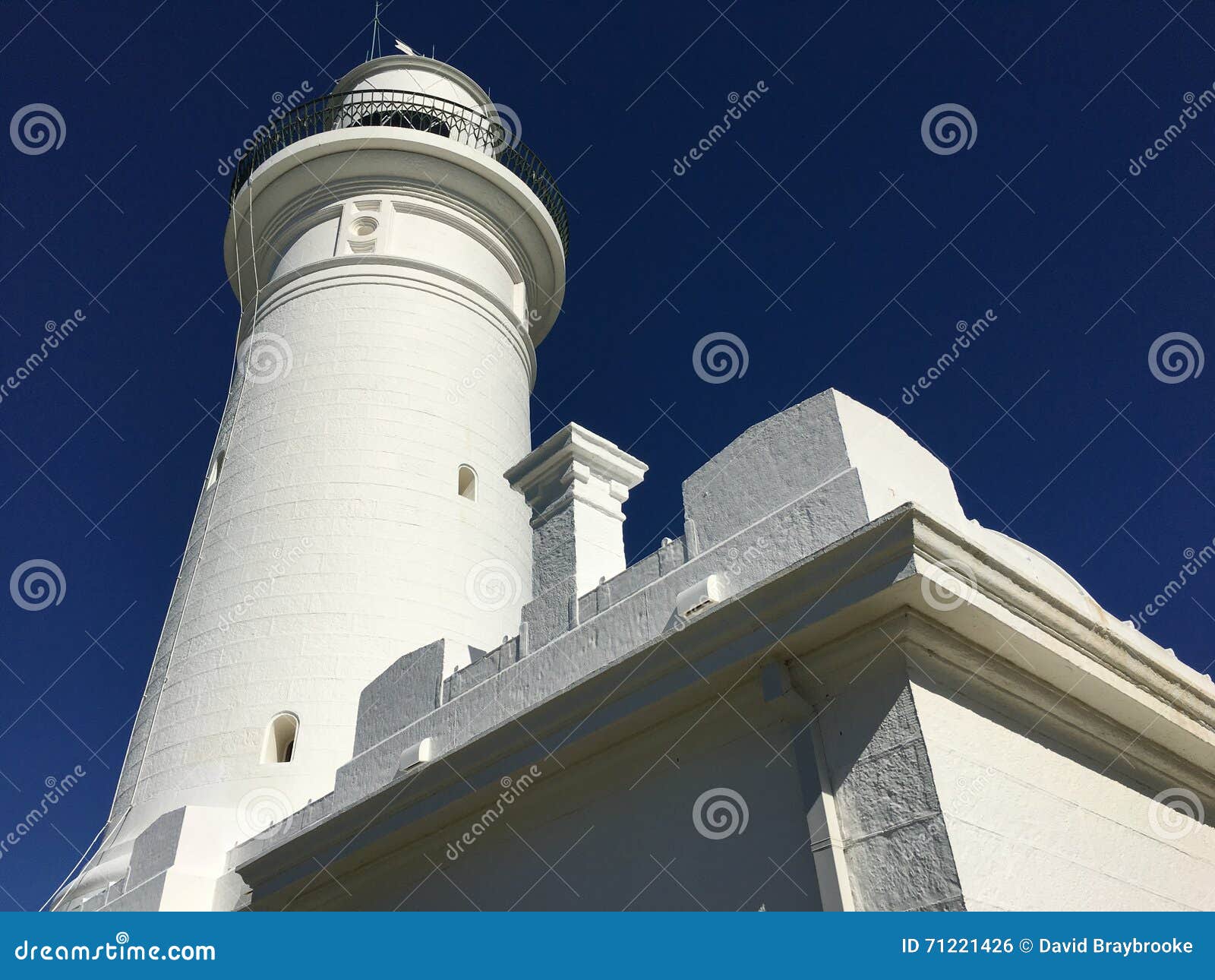 Australia S First Lighthouse White Brick Stock Photo - Image of seaside ...