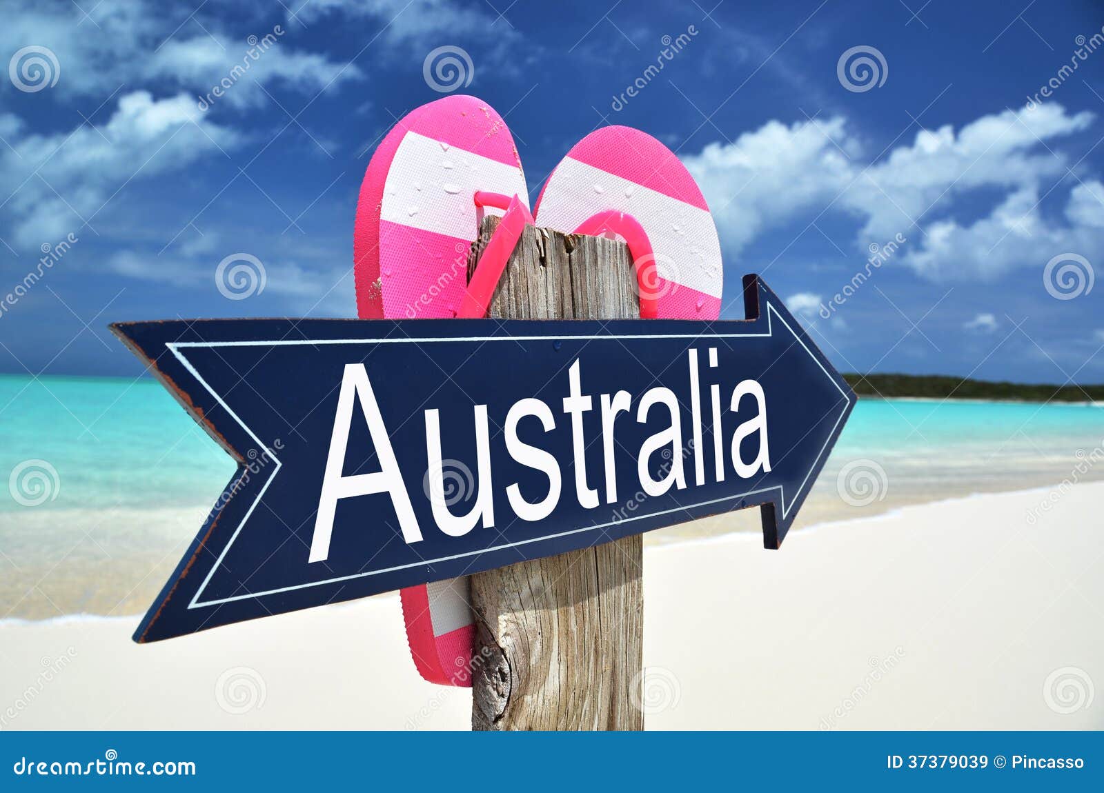 Australia sign stock image. Image of flipflop, relax - 37379039