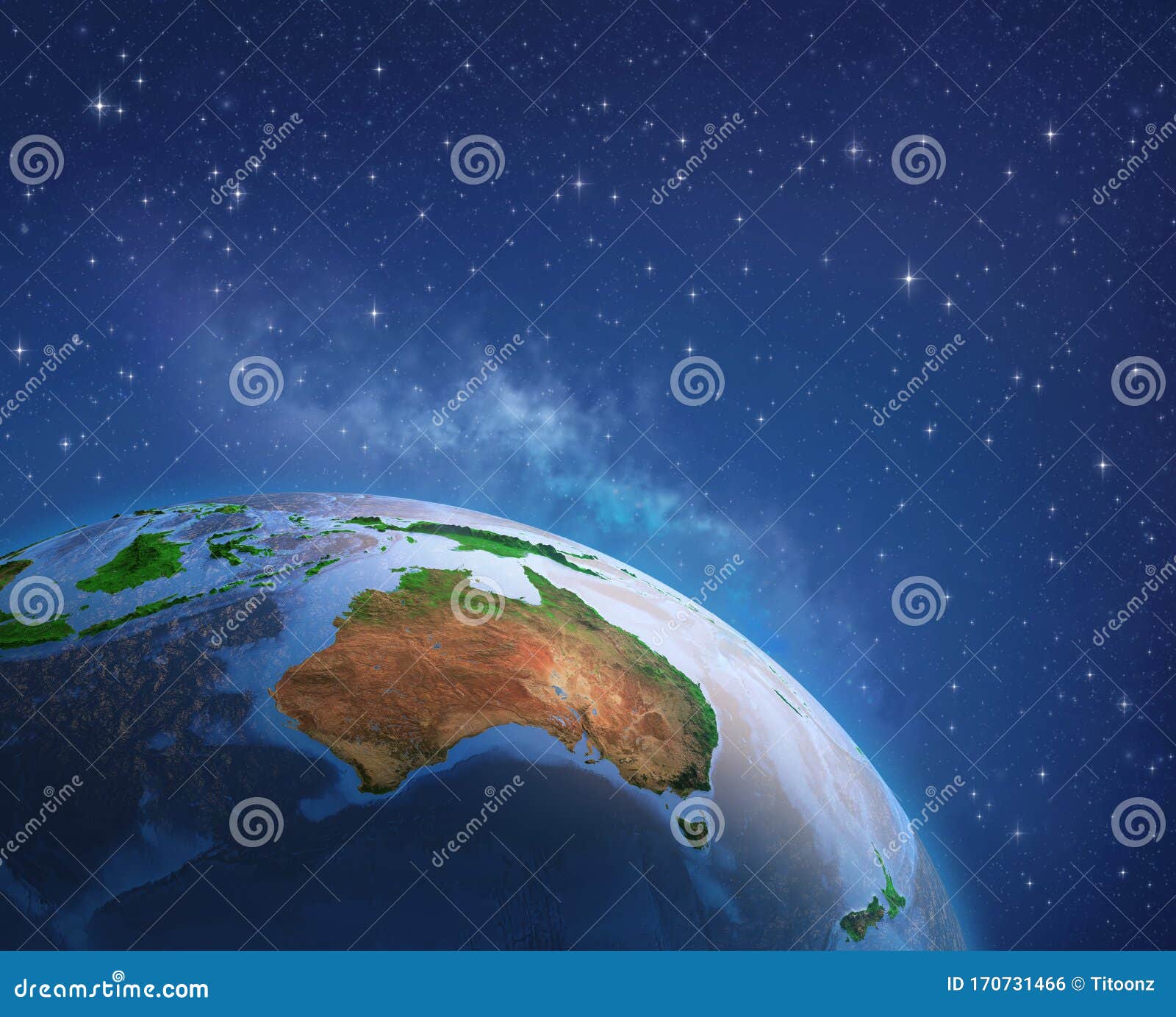 Australia from space stock illustration. Illustration of deep - 170731466