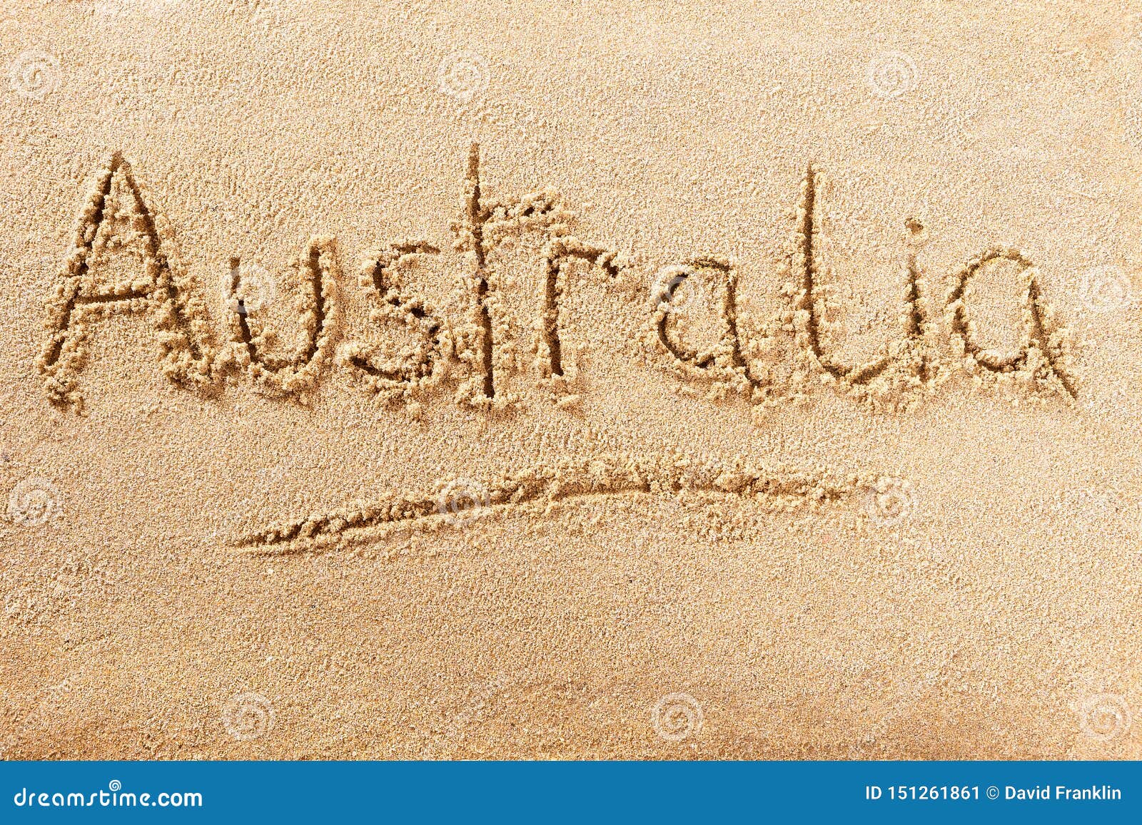 Australia Summer Beach Writing Message Stock Image - Image of holiday ...