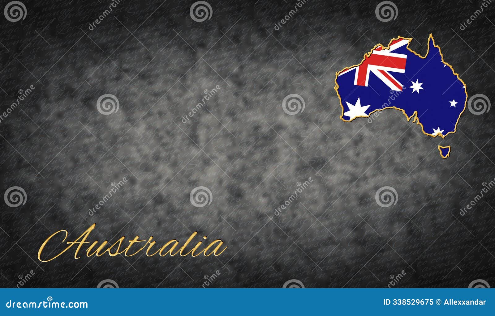 Australia Symbols, Map of Australia Stock Illustration - Illustration ...