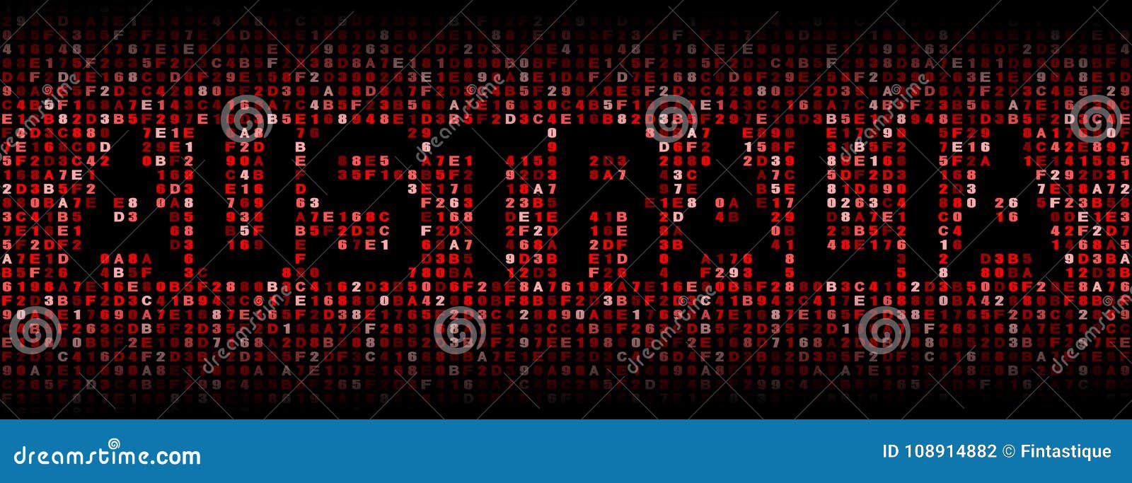 Australia Text on Hex Code Illustration Stock Illustration ...