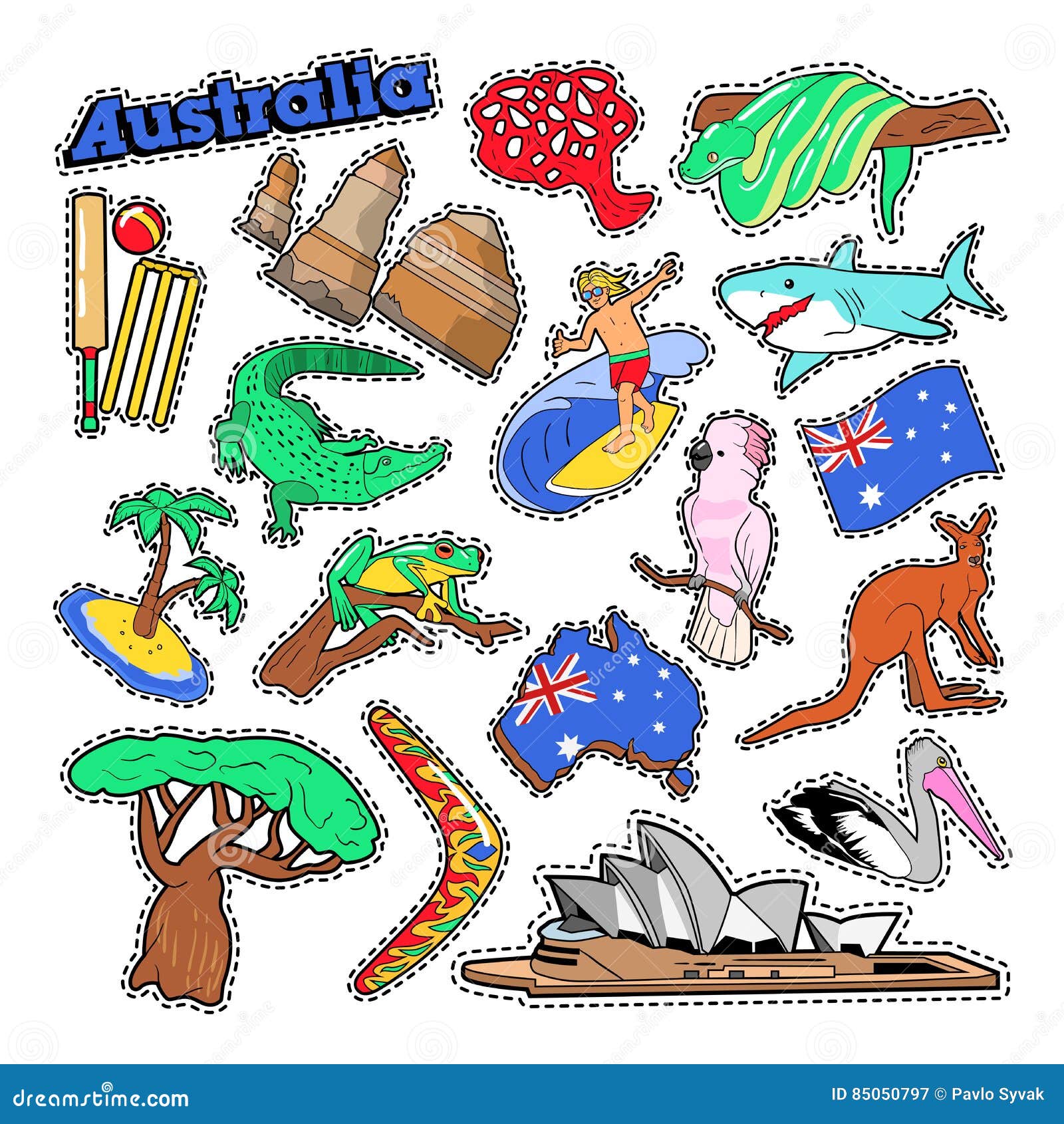 Australia Travel Elements with Architecture Editorial Photography ...