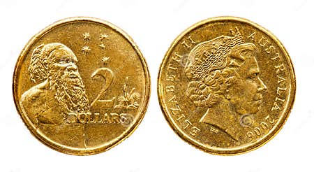 Australia two dollars coin stock photo. Image of dollar - 24888304
