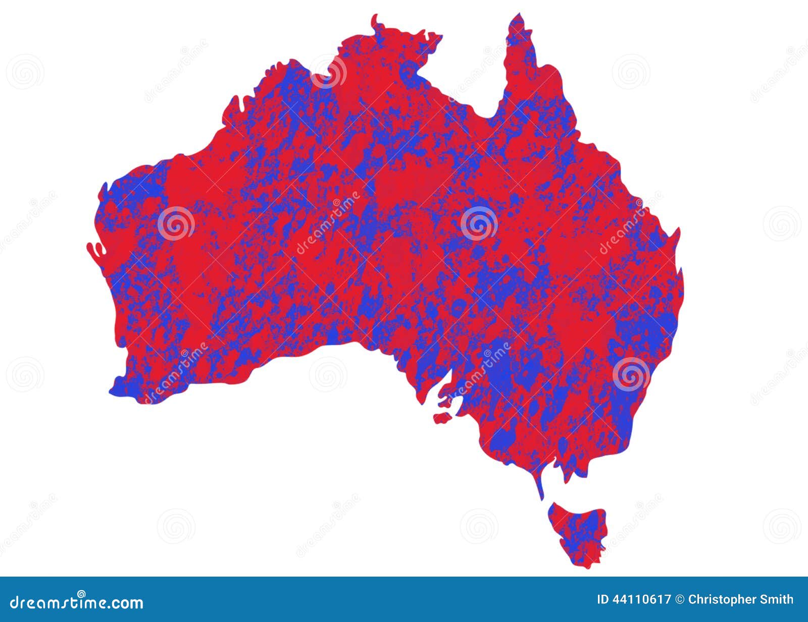 Australia Watercolor Map stock illustration. Illustration of home ...