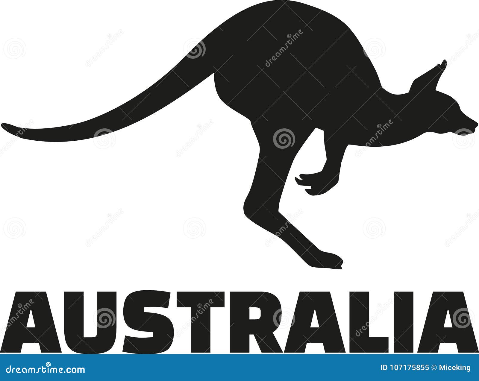 Kangaroo - 3d Word Gray On White Background. Render Of Furry Letters ...