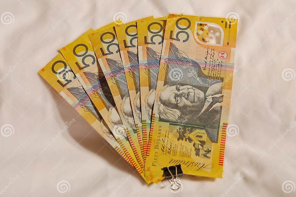 Australian #50.00 stock photo. Image of dough, bankroll - 36170