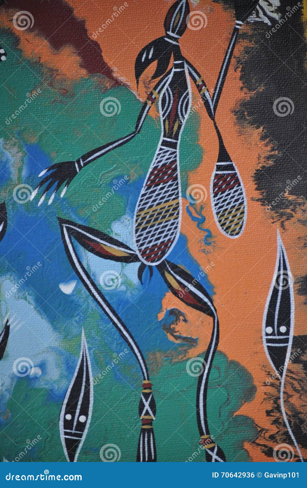 Australian Aboriginal Art Painting Stock Photo - Image of aboriginal ...