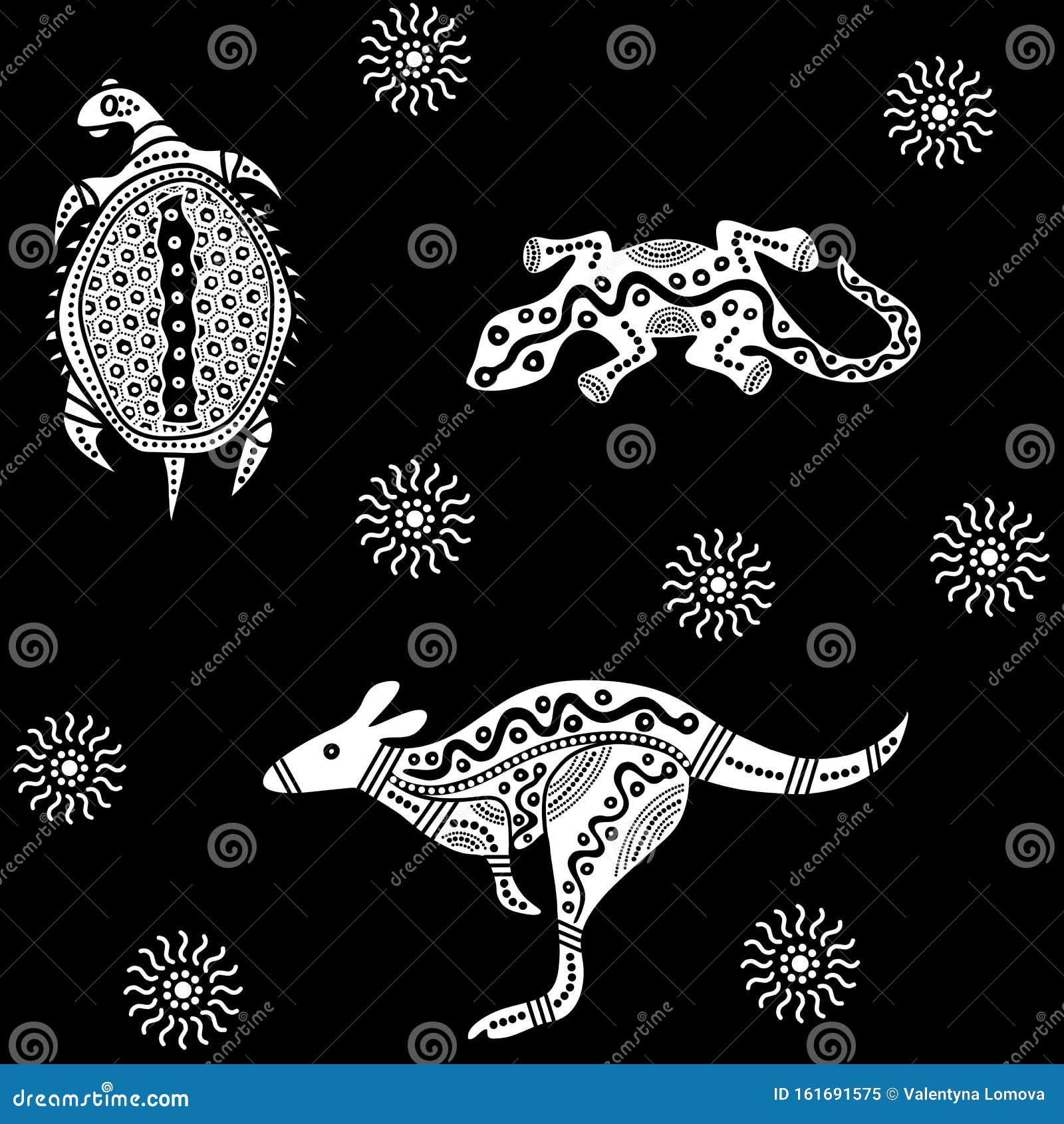 Aboriginal Pattern Lizard Stock Illustrations – 341 Aboriginal Pattern ...