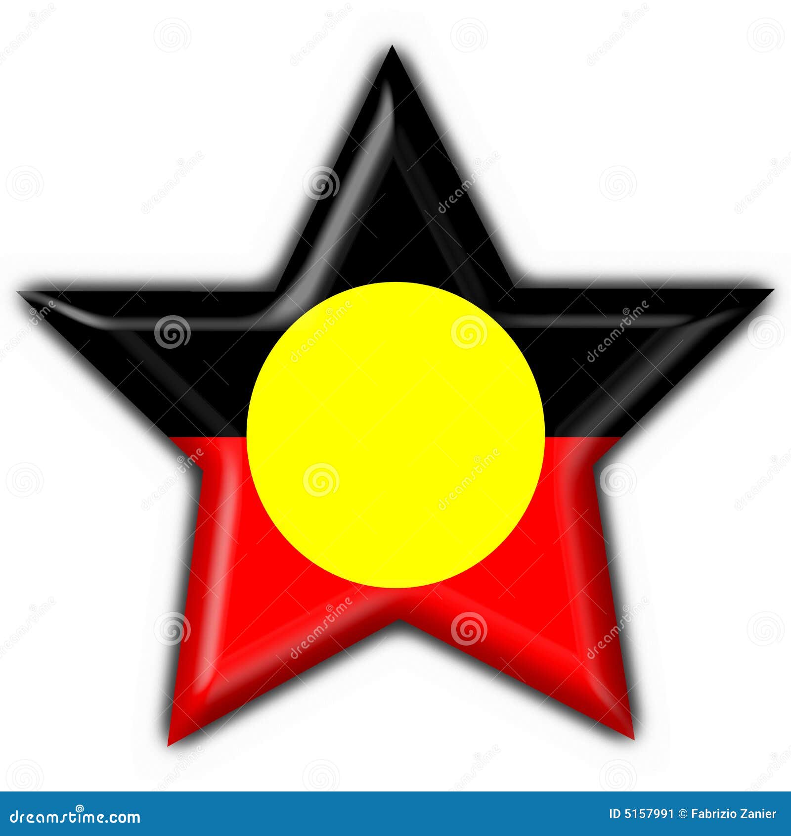 Australian Aboriginal Button Flag Star Shape Editorial Photo ...