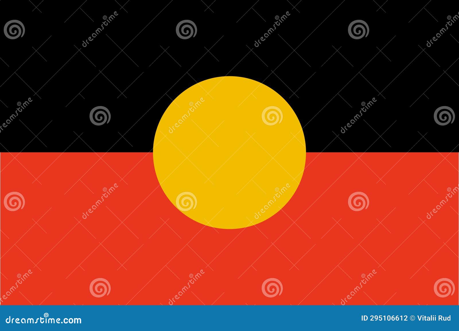 Australian aboriginal flag stock vector. Illustration of national ...