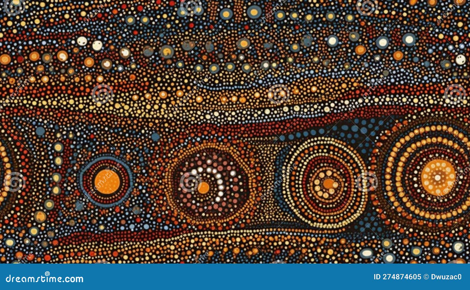 Australian Aboriginal Traditional Dot Art Texture Background Design ...