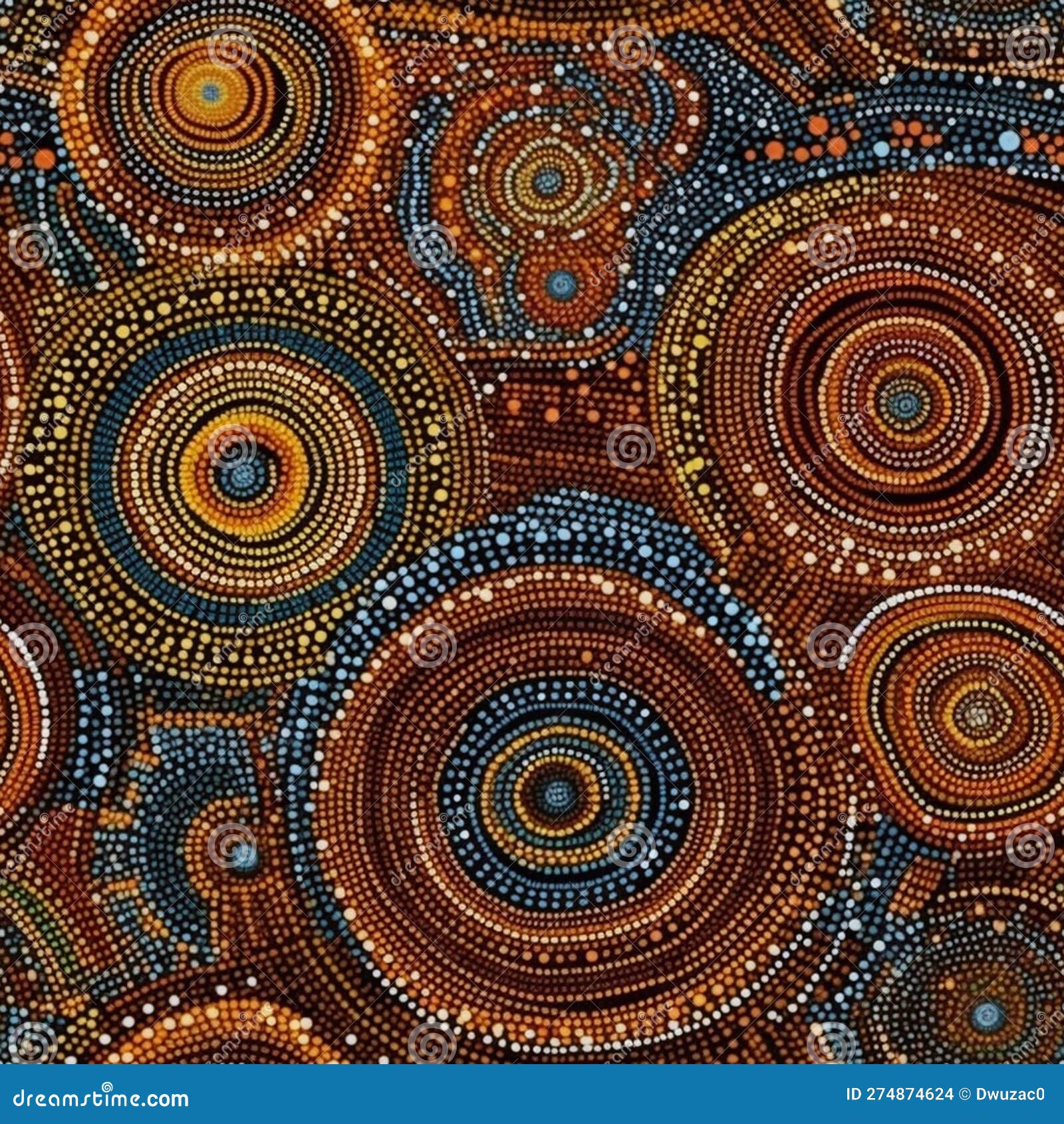 Australian Aboriginal Traditional Dot Art Texture Background Design ...