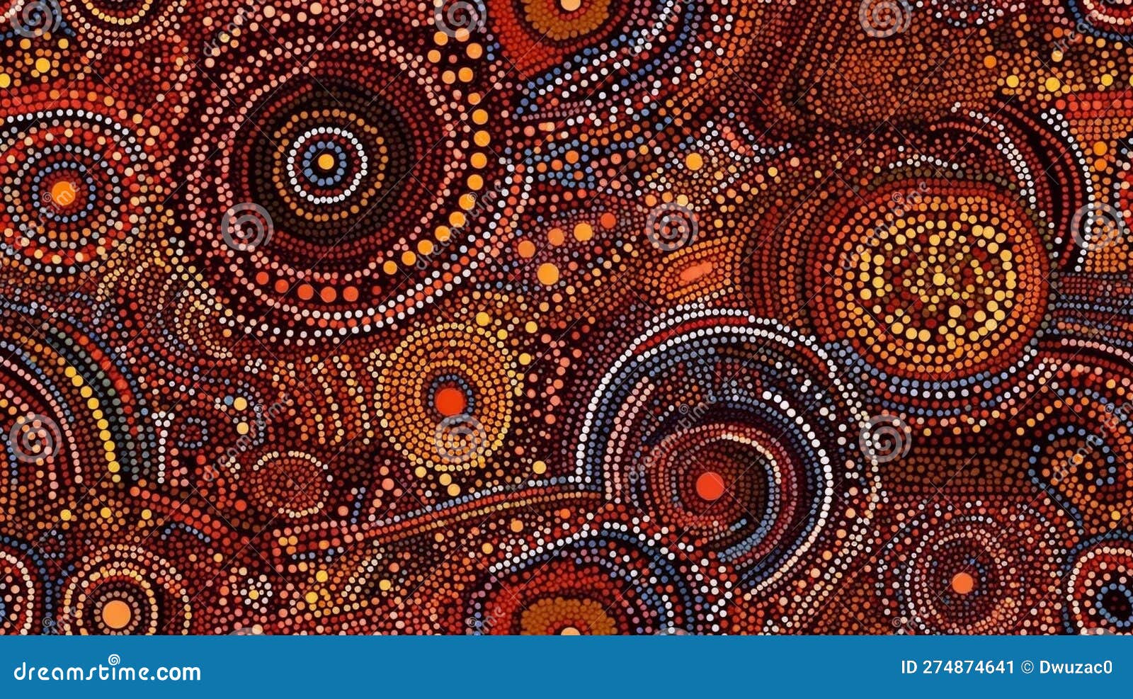 Australian Aboriginal Traditional Dot Art Texture Background Design ...