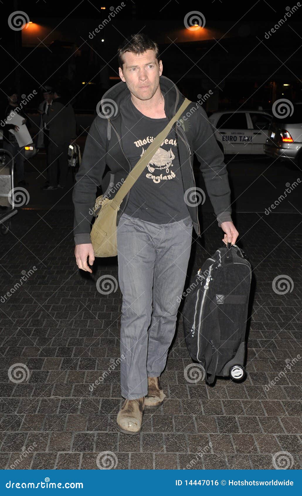 Australian Avatar Actor Sam Worthington At LAX Editorial Photo ...