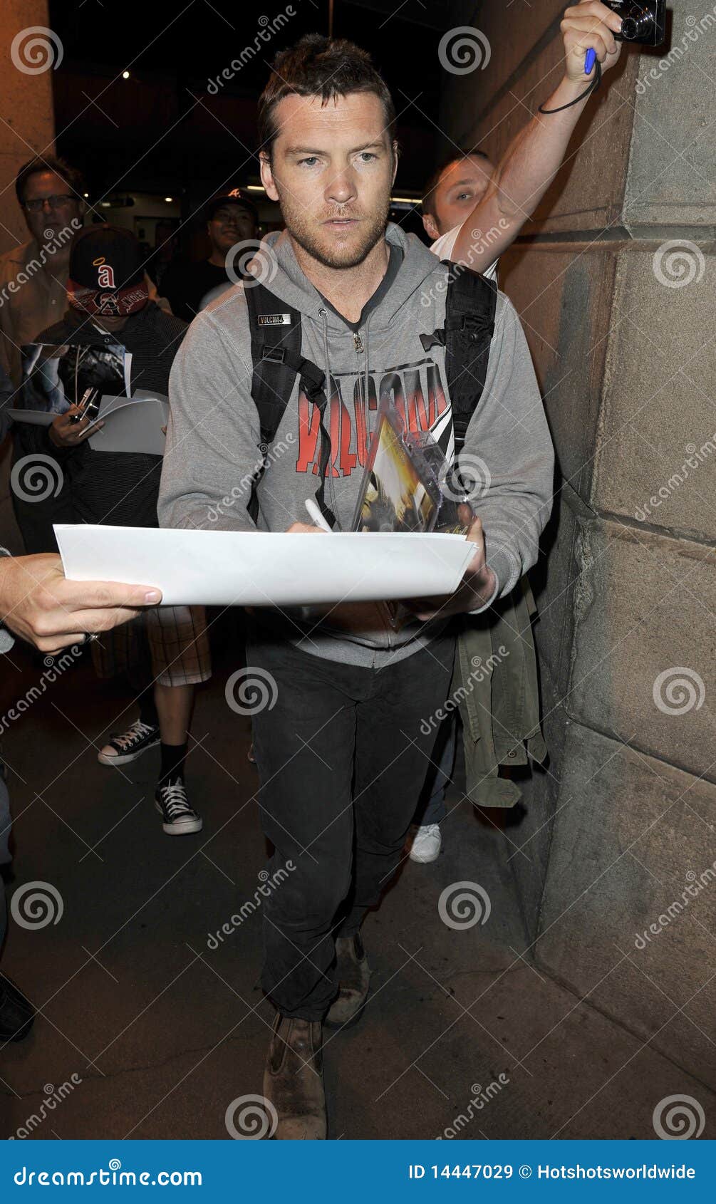 Australian Avatar Actor Sam Worthington At LAX Editorial Photo ...