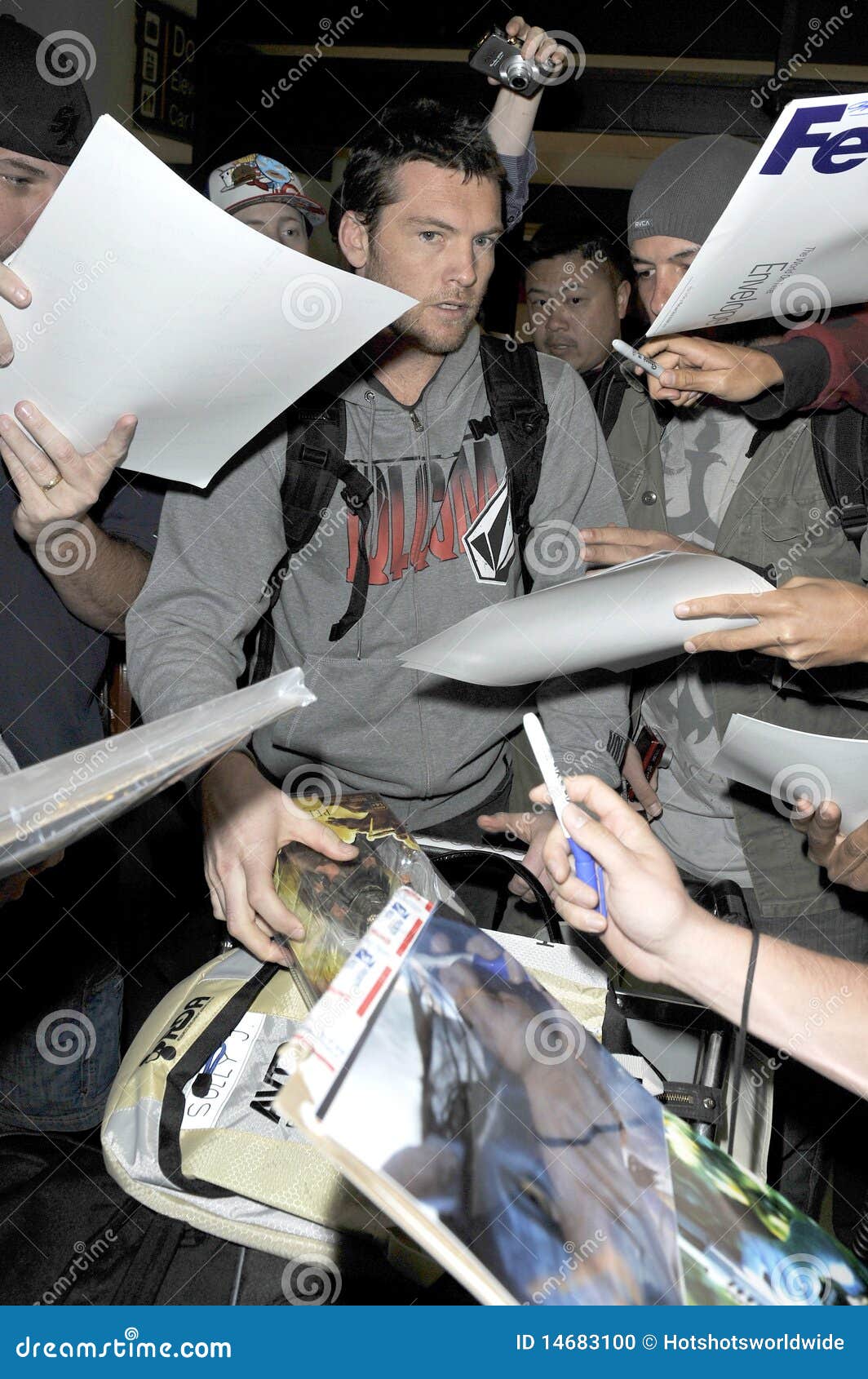 Australian Avatar Actor Sam Worthington At LAX Editorial Photo ...