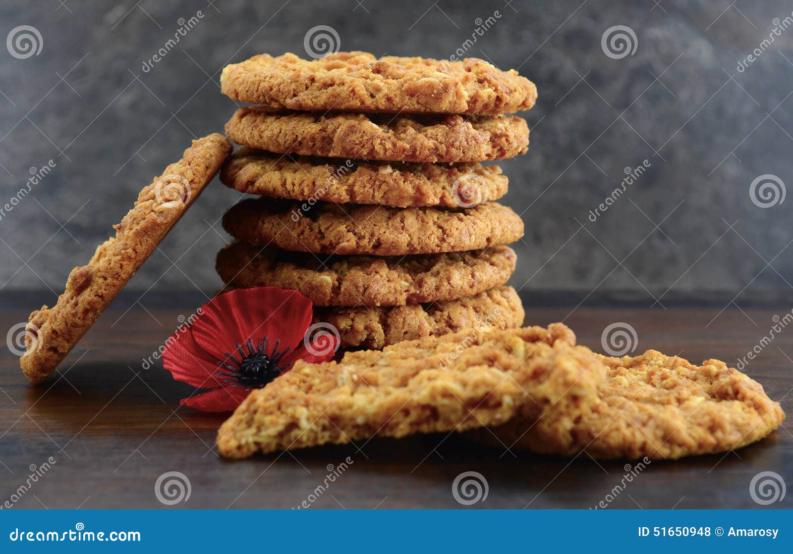 Australian Anzac biscuits stock photo. Image of aged - 51650948