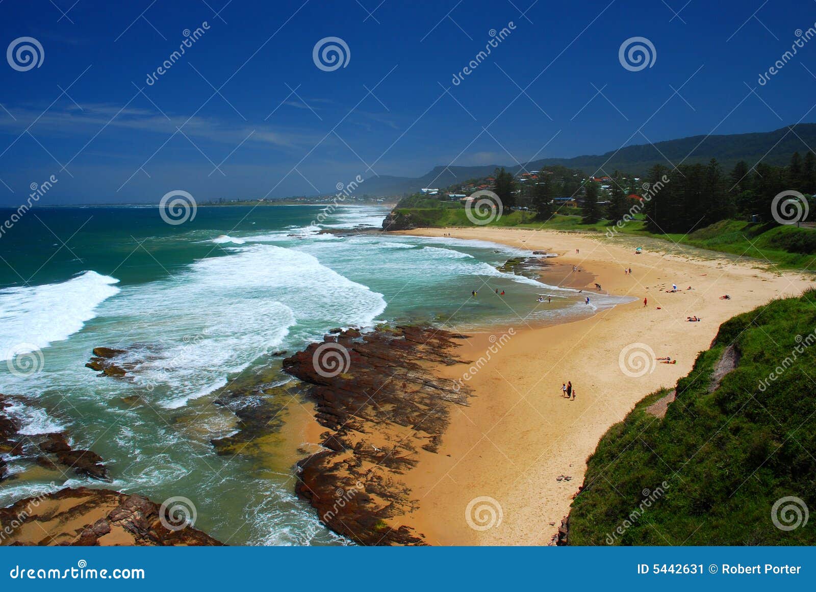 Australian Beach stock image. Image of ocean, coastal - 5442631