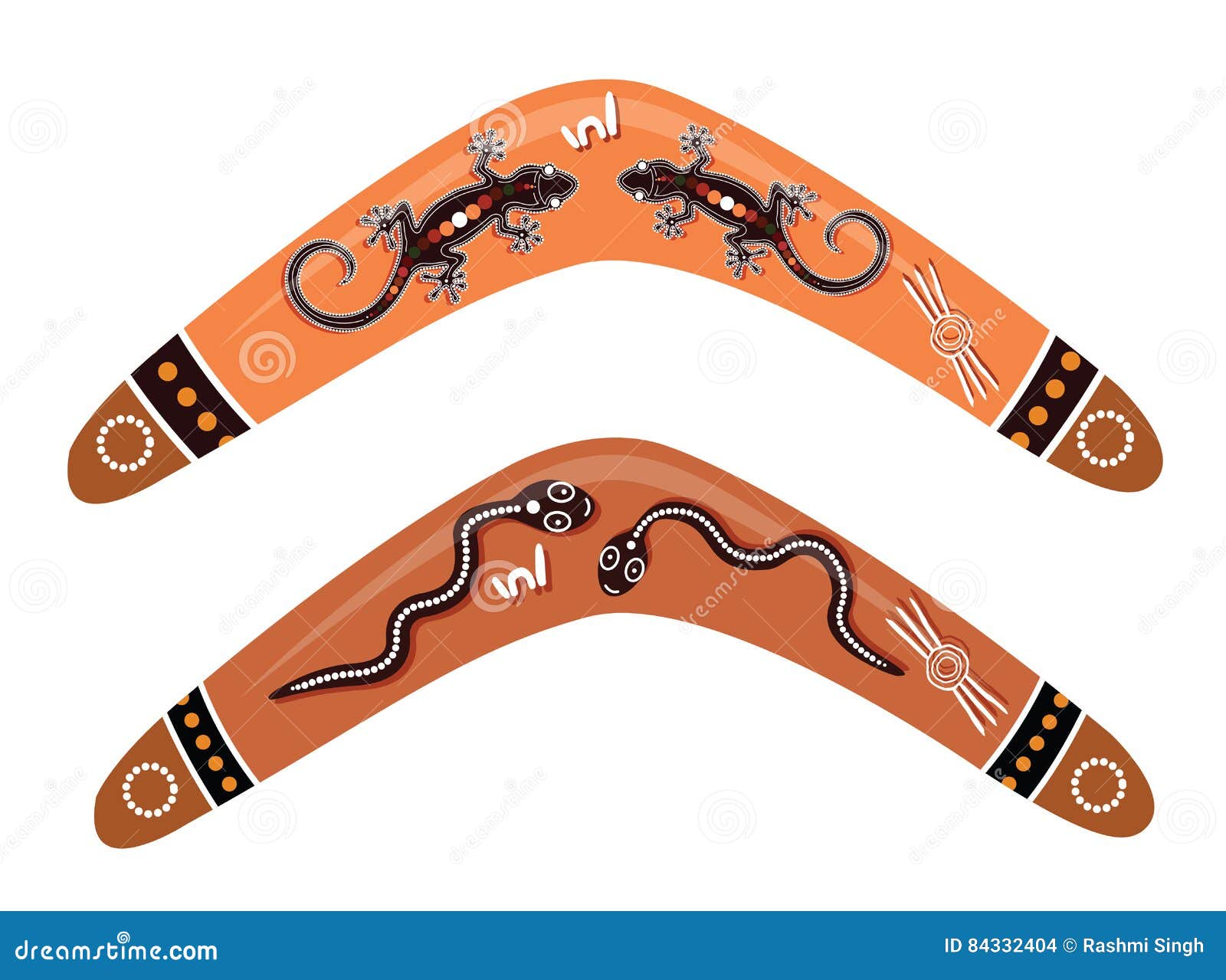 Australian Boomerang Vector. Stock Vector - Illustration of pattern ...