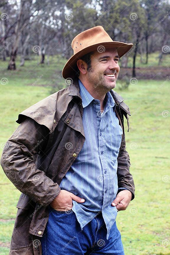Australian Bushman stock photo. Image of field, west, cowboy - 8342304