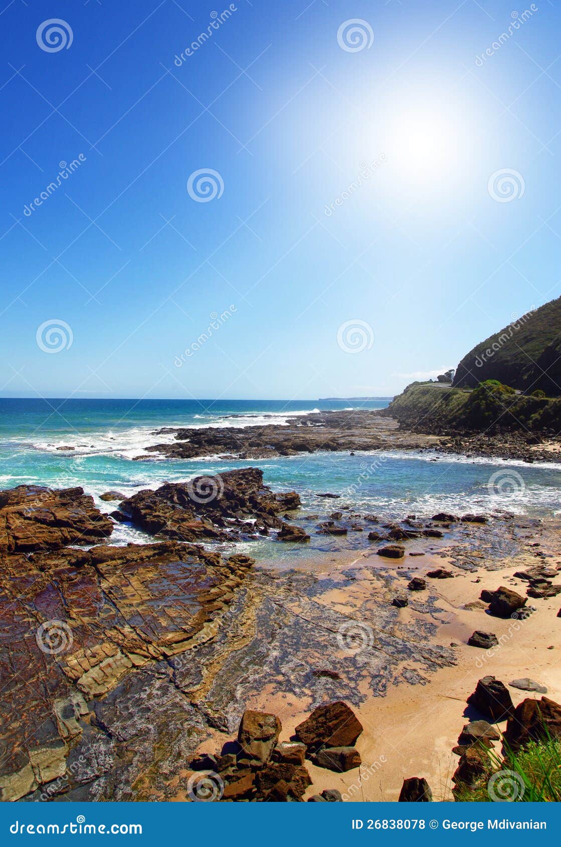 Australian coast stock photo. Image of rock, melbourne - 26838078