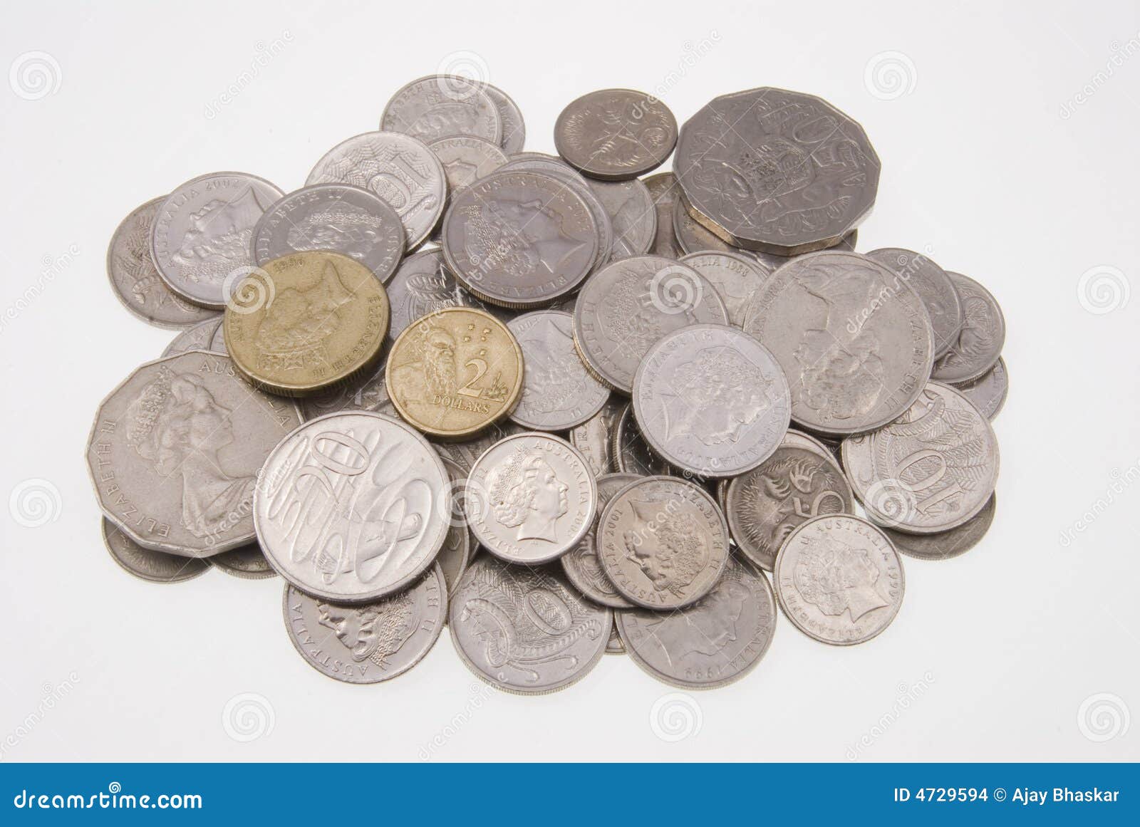 Australian coins stock photo. Image of pile, funds, capital - 4729594
