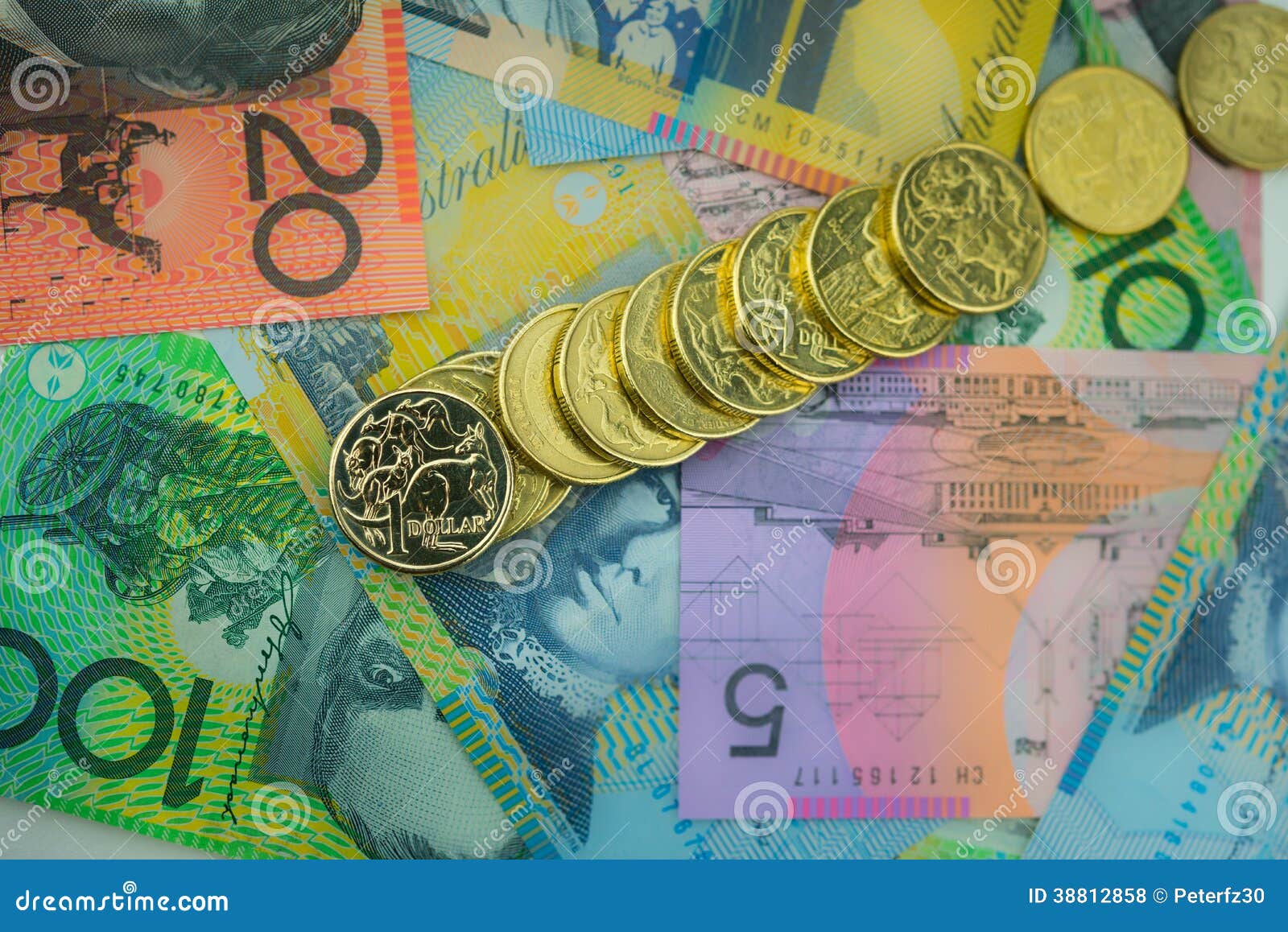 Australian currency stock photo. Image of blue, investment - 38812858