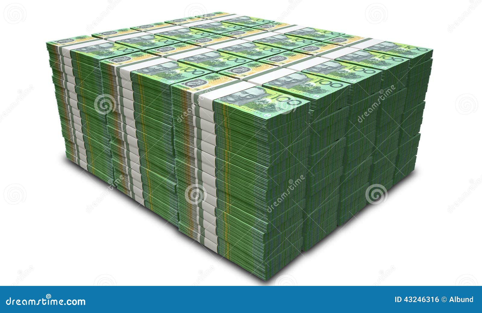 Australian Dollar Notes Pile Stock Photo - Image of range, wealth: 43246316