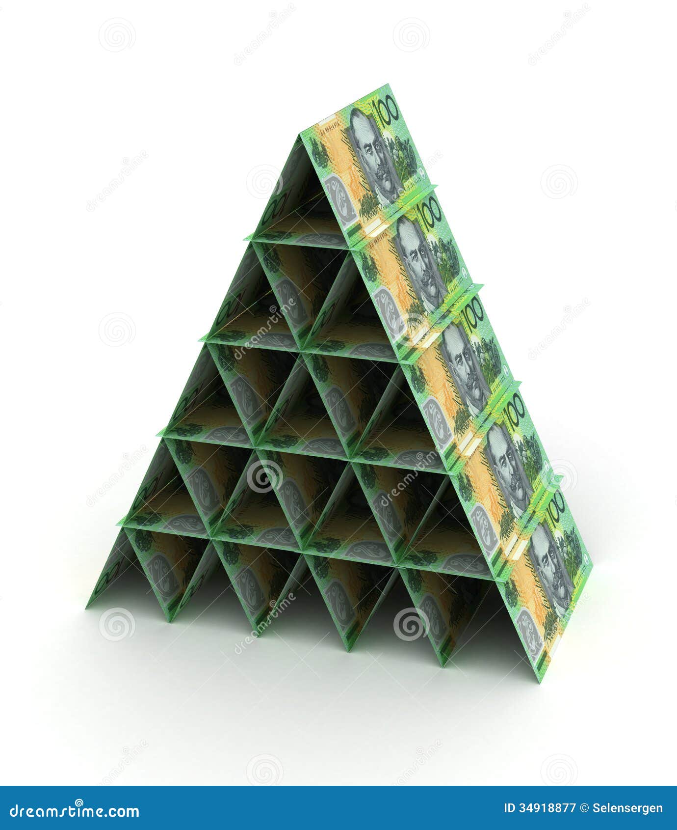 Dollar Pyramid Stock Image | CartoonDealer.com #9665335
