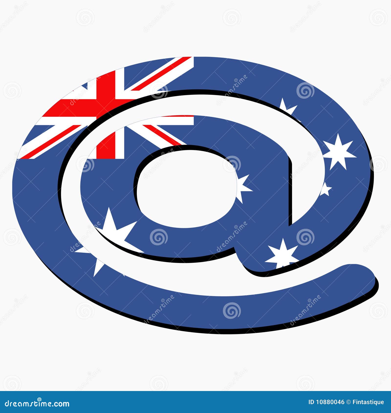 Australian E-mail Address at Symbol Stock Vector - Illustration of ...