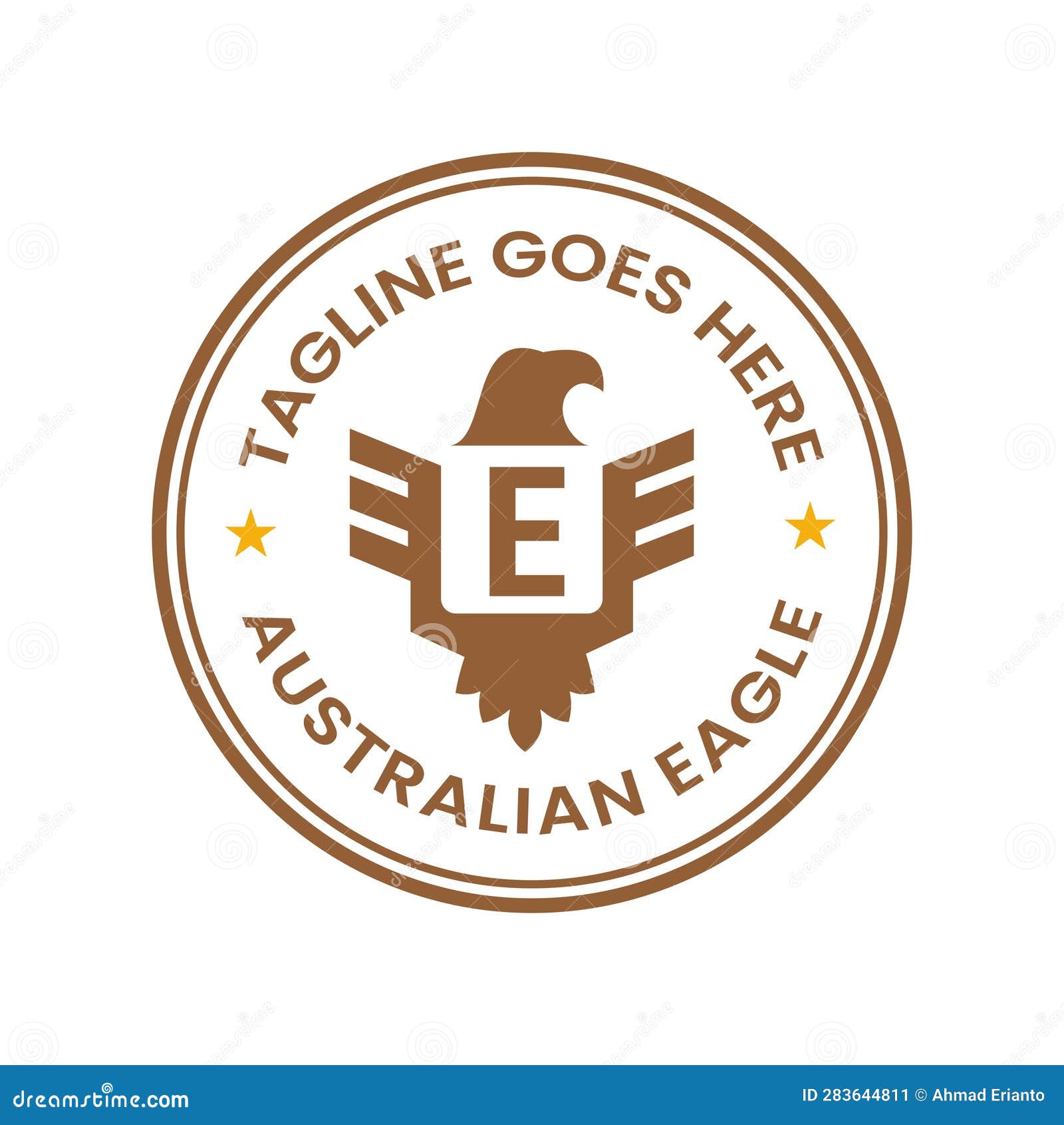 Australian E Vintage Retro Eagle Symbol Emblem Template Design. Design ...