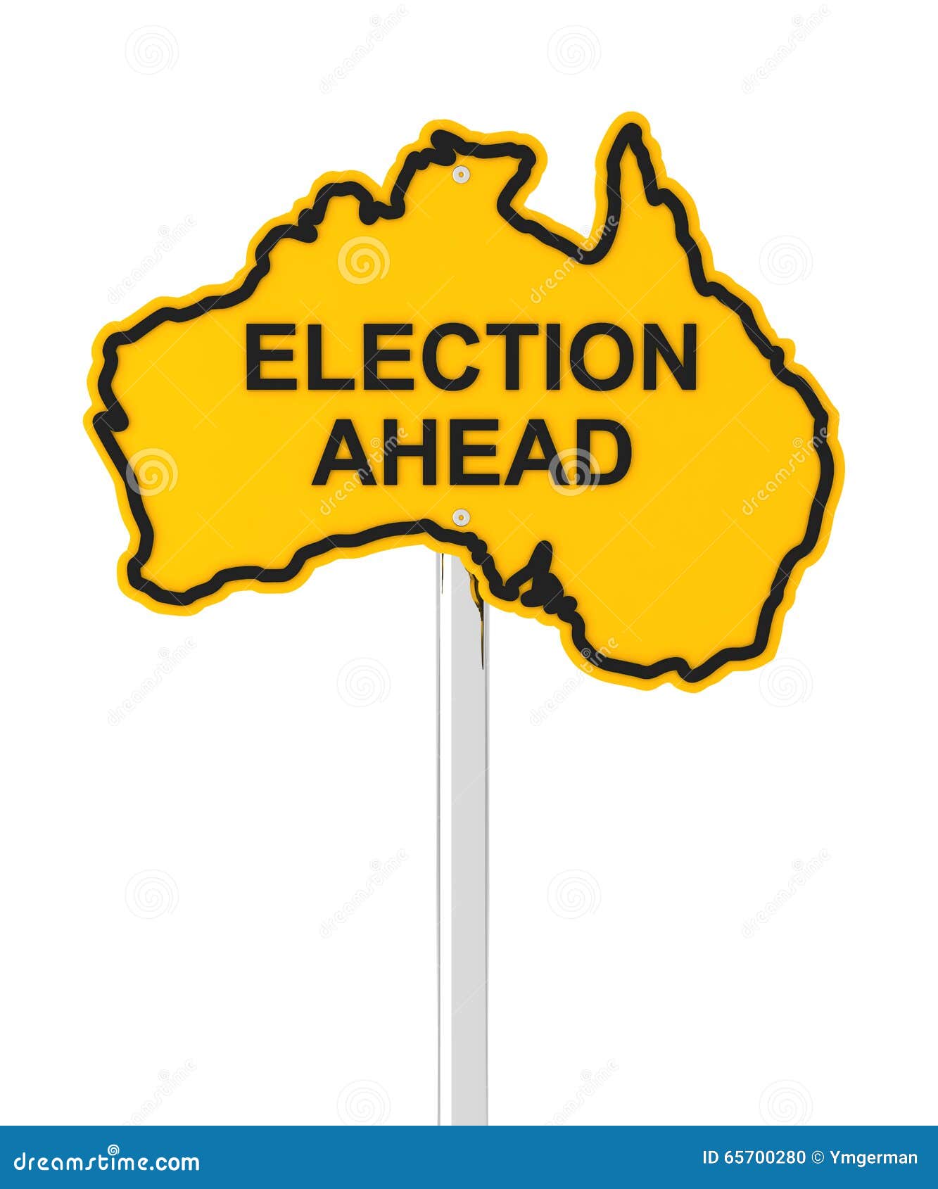 Australian election ahead stock illustration. Illustration of sign ...