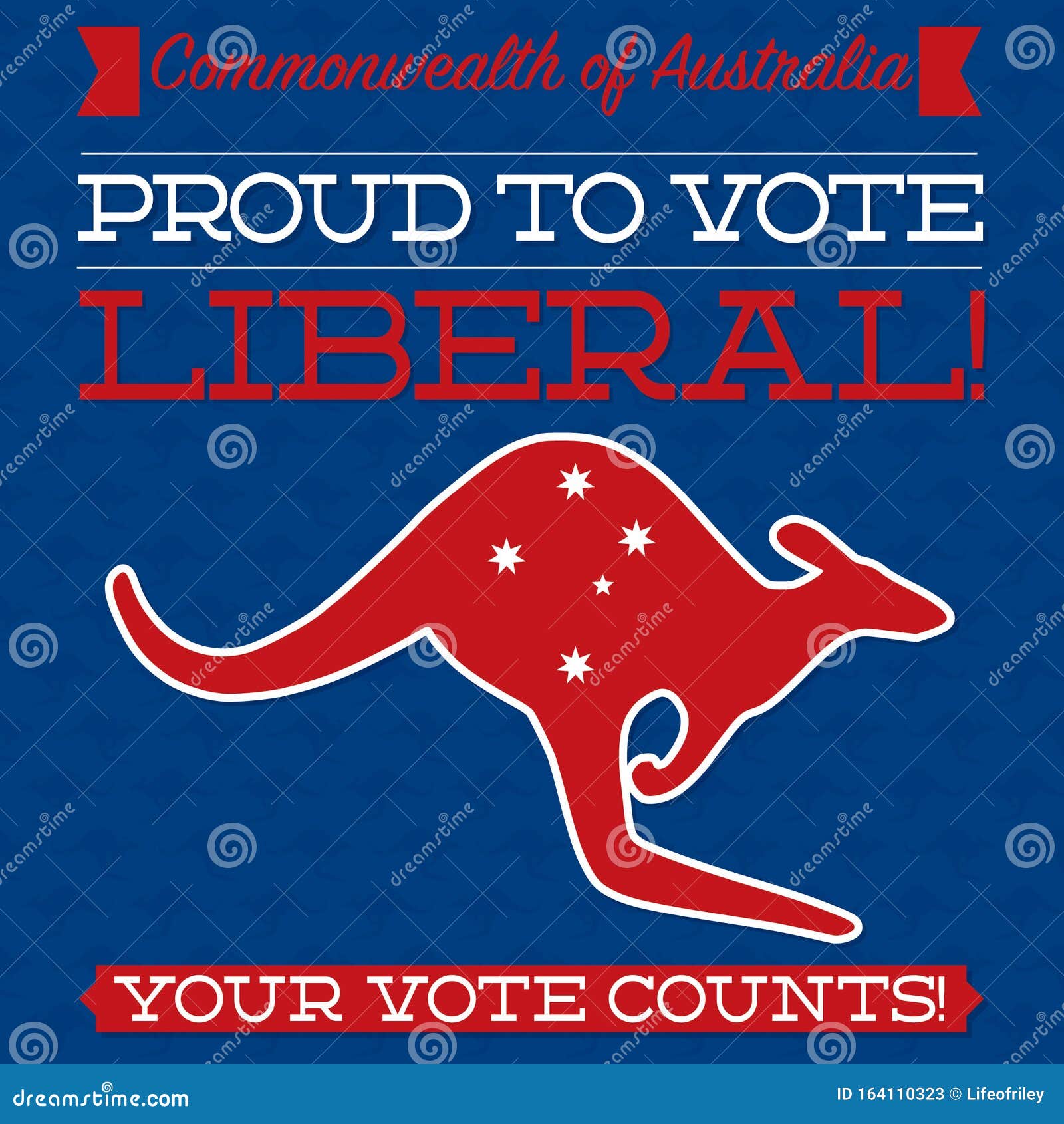 Australian Election card stock vector. Illustration of campaign - 164110323