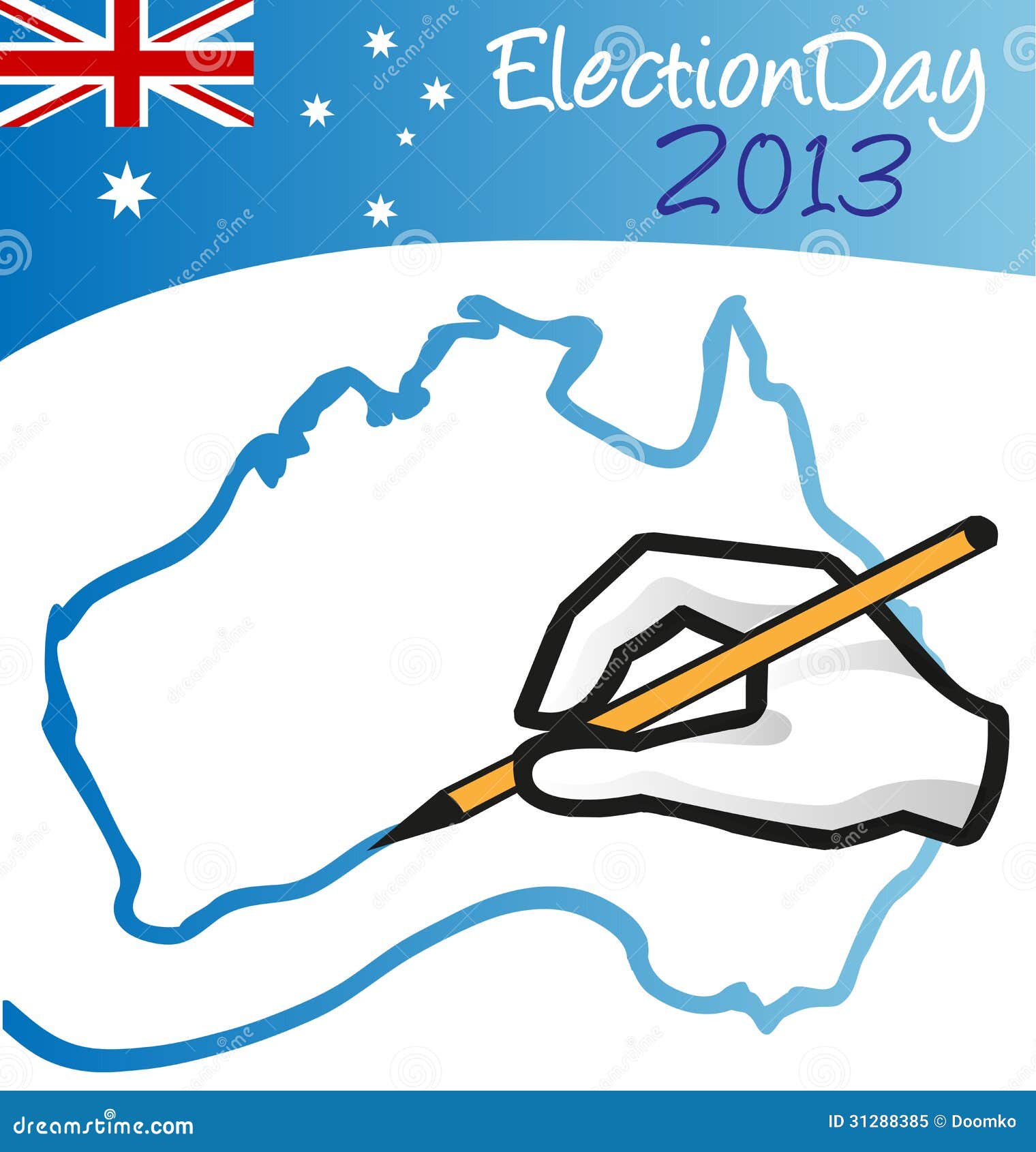 Australian election day stock vector. Illustration of background - 31288385